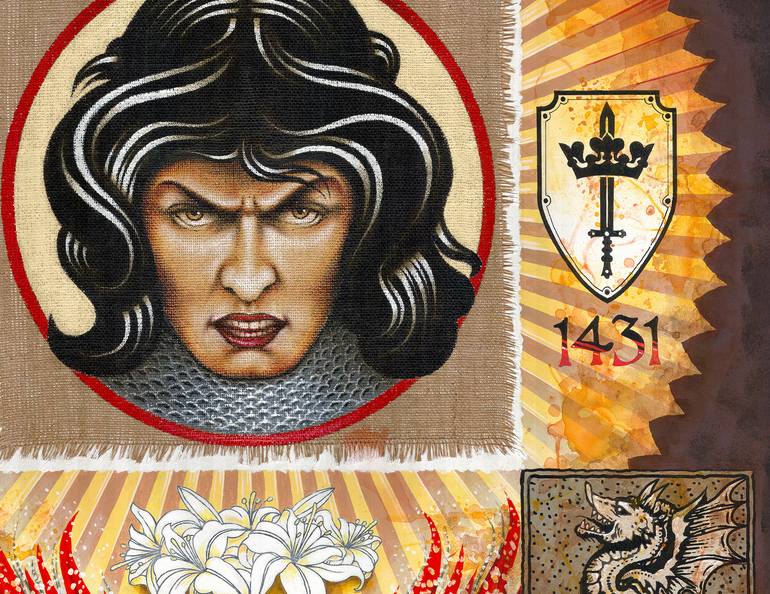 JEANNE D'ARC Painting by Alexander Mak | Saatchi Art