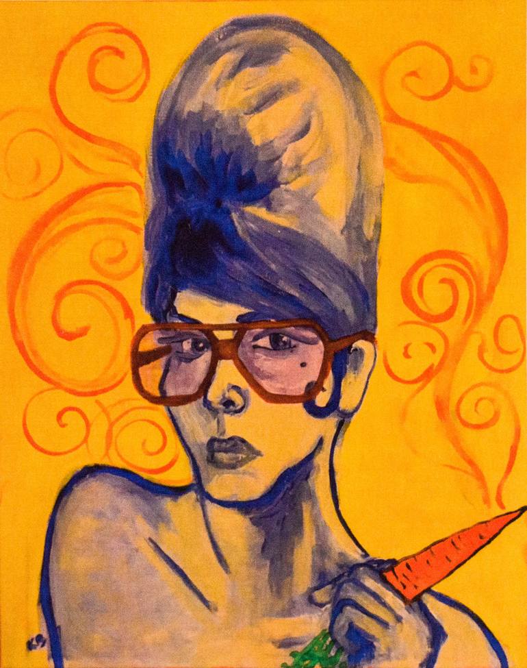 Smoking Carrot Painting by Katie B | Saatchi Art