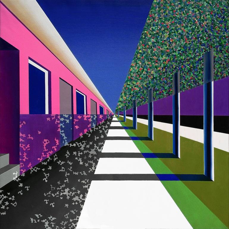 Homok Street XIV. Painting by Zsuzsanna Gesztelyi Nagy | Saatchi Art