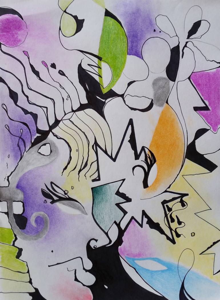 Follow Me Drawing by Michelle Ferraro | Saatchi Art