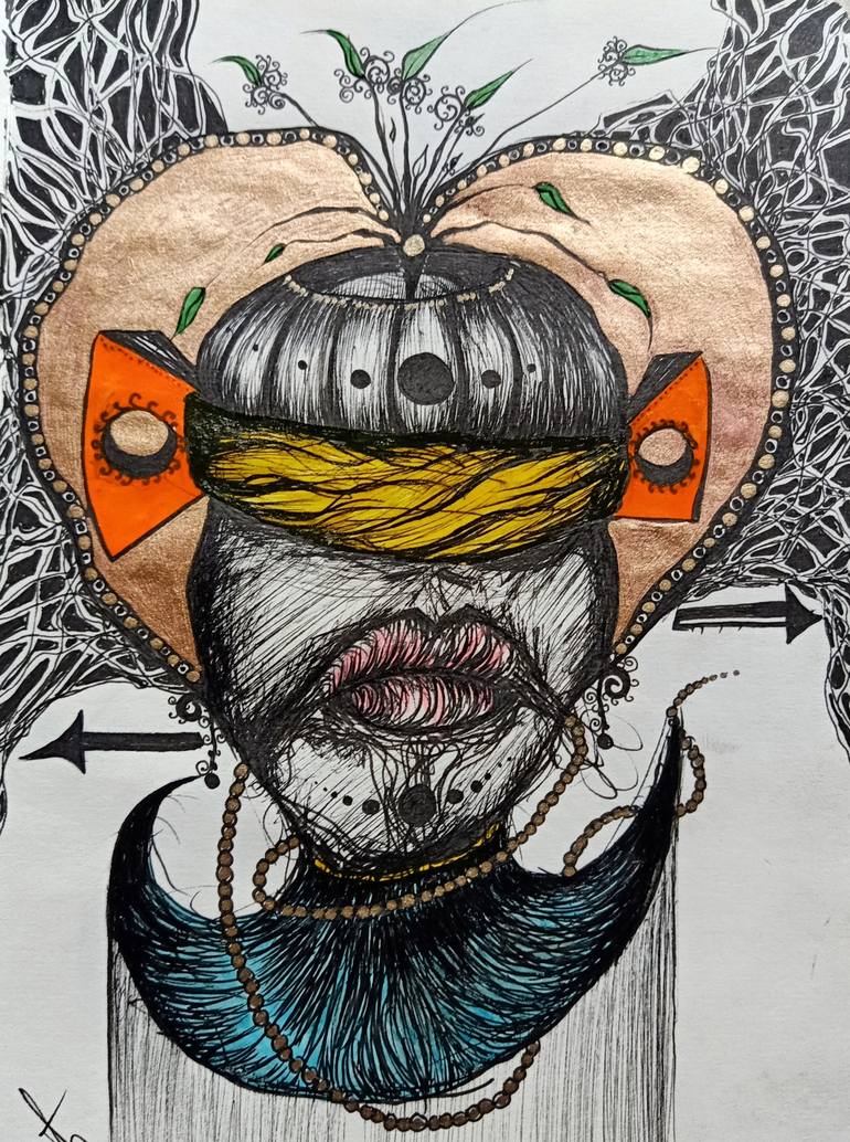 Ignorance Drawing by Rambod Sirous | Saatchi Art