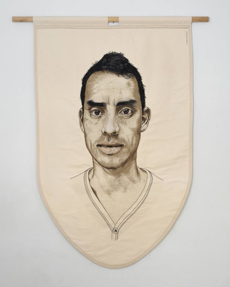 Oscar Gabriel Preciado Gordillo. Él migrante Mixed Media by Adrian ...