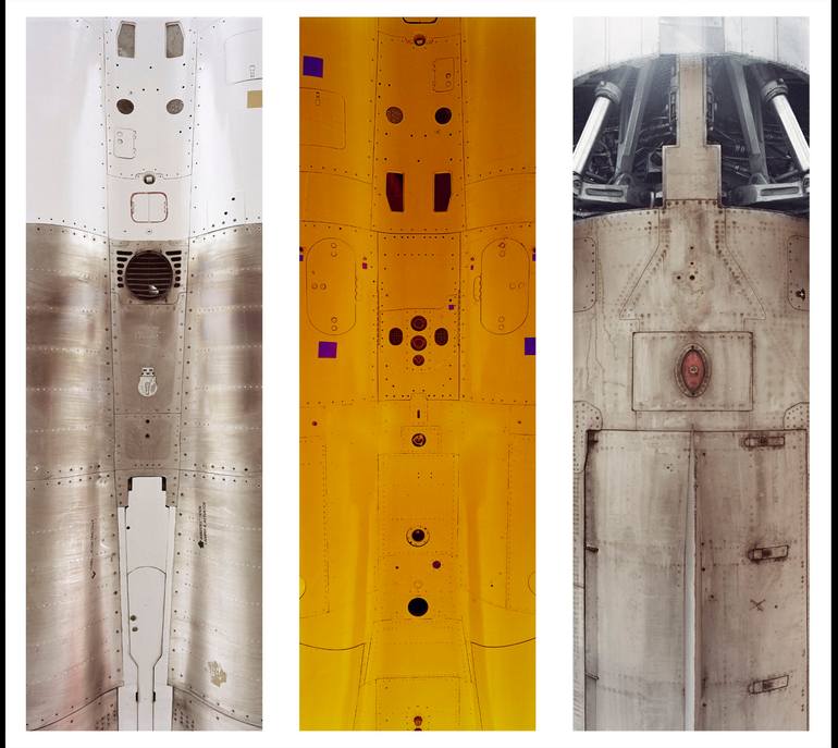TRIPTYCH AIRPLANE BODY Photography by Stefan Neubauer | Saatchi Art