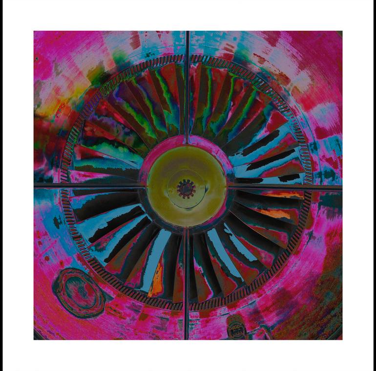 TRASH & TREASURE COLORIZED (ORIGINAL)#2 - AIRCRAFT ENGINE Photography ...