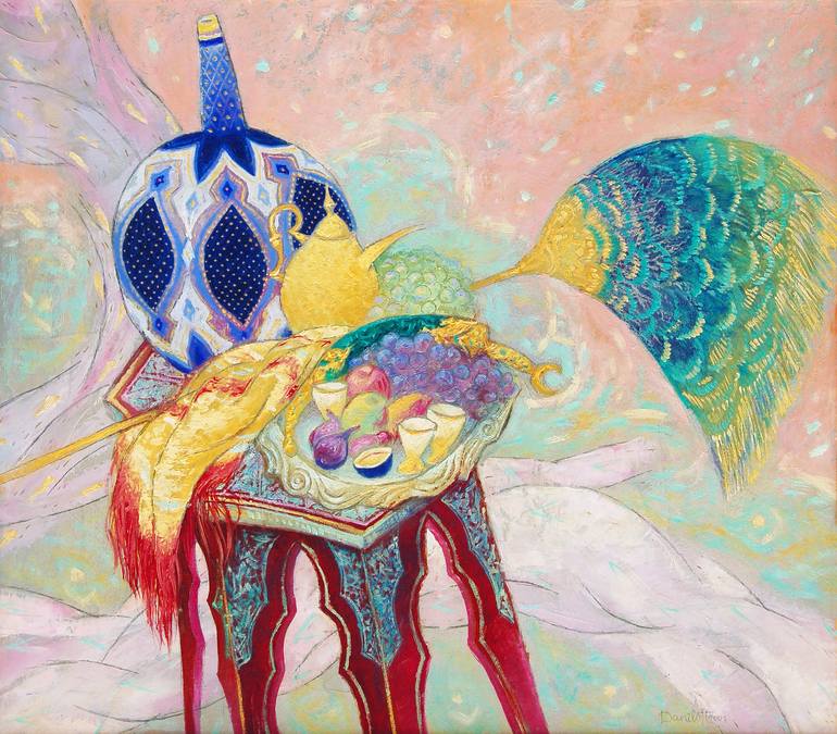 Oriental still life Painting by Alexander Daniloff | Saatchi Art