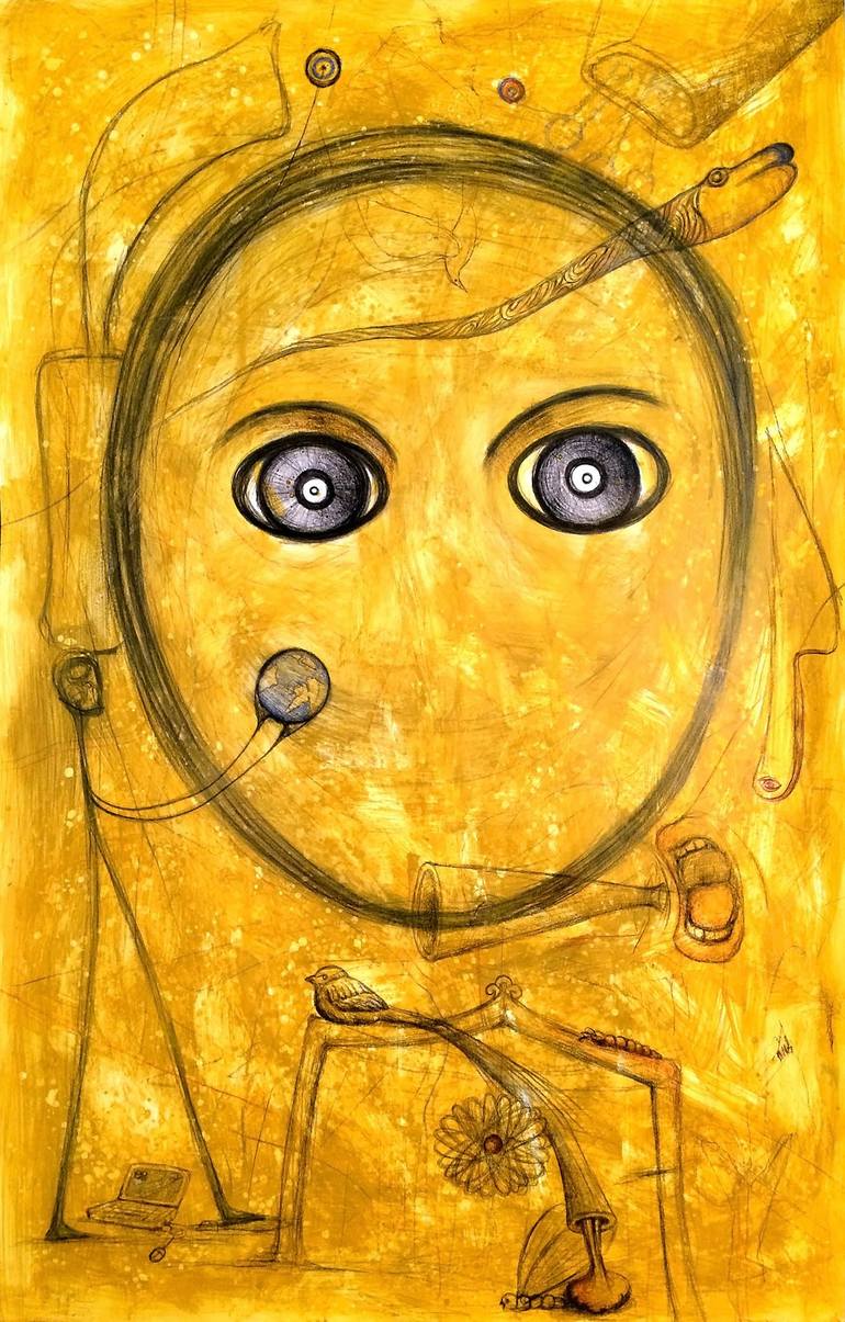 Tales of the time Painting by Amjad Akash | Saatchi Art