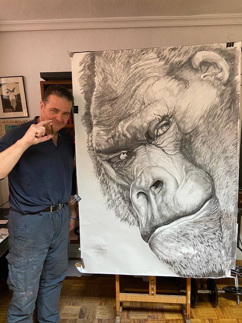 SELFPORTRAIT Drawing by Jose Parra-Moreno | Saatchi Art