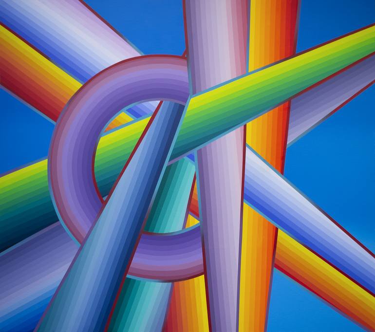 Blue Sky 5 Painting by Victor Atkins | Saatchi Art