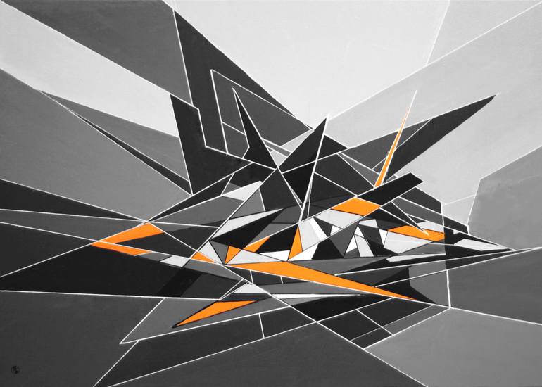 Deconstructed space #1 Painting by Ernst Kruijff | Saatchi Art