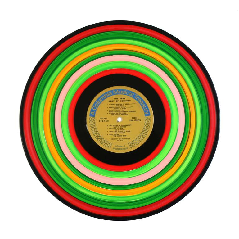 Sonochromatic Record Painting by Neil Harbisson | Saatchi Art