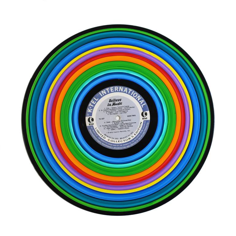Sonochromatic Record Painting by Neil Harbisson | Saatchi Art