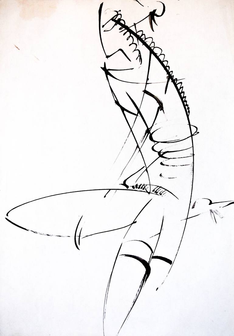 balerina 001 Drawing by Dohotaru Vasile | Saatchi Art