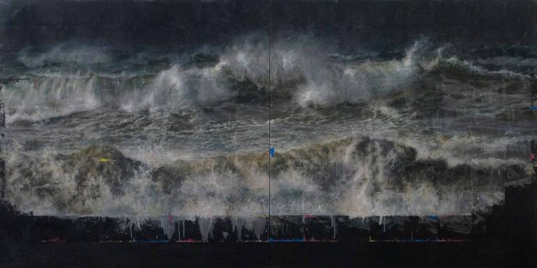 Wave Series XIII Painting by Michael Corkrey | Saatchi Art