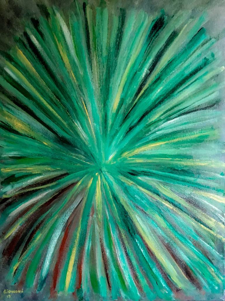 Green Painting by Giovanni Antunez | Saatchi Art