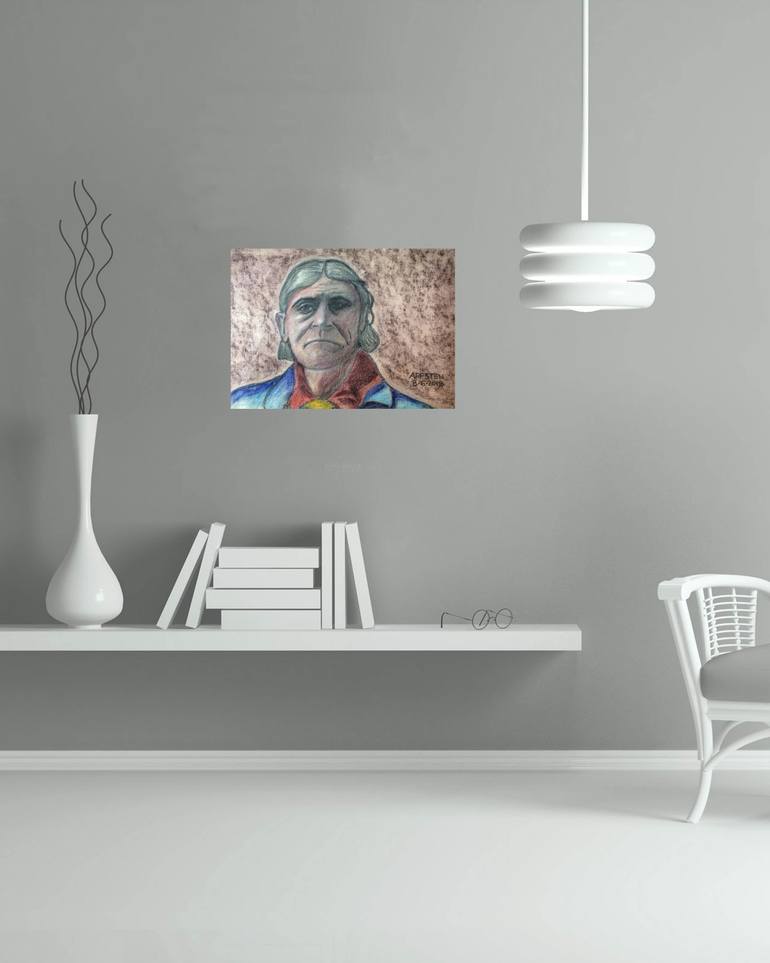 Geronimo Painting by Richard Arfsten | Saatchi Art