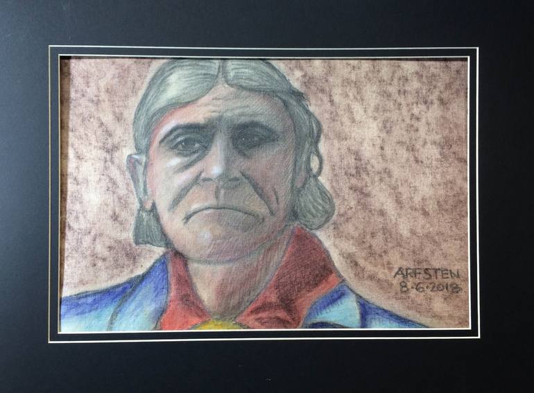 Geronimo Painting by Richard Arfsten | Saatchi Art