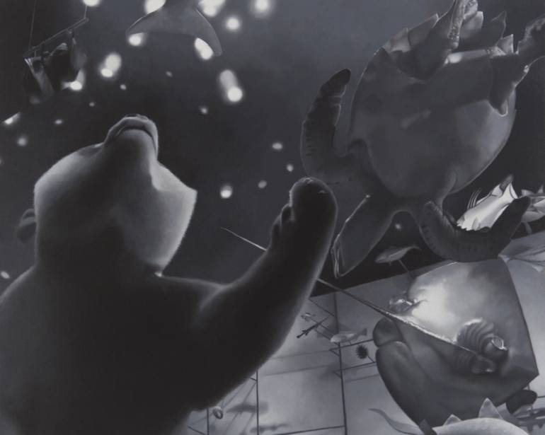 The Romantic Escape - part one, Untitled VII Painting by Lotta De Beus ...