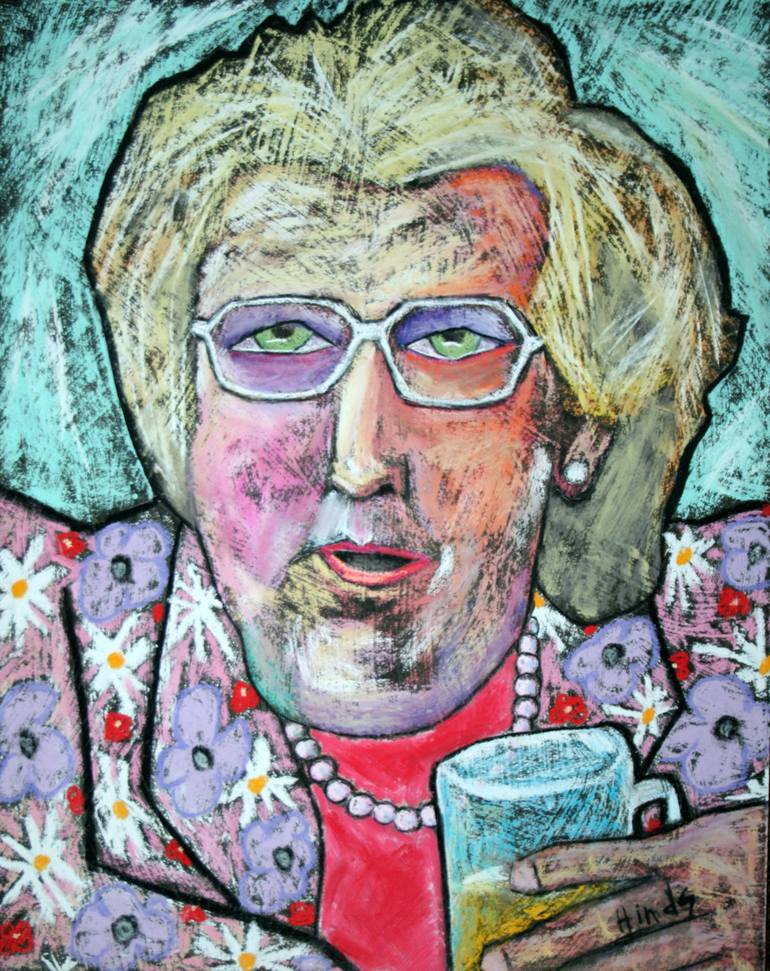 Mrs. Doubtfire Drawing by David Hinds | Saatchi Art