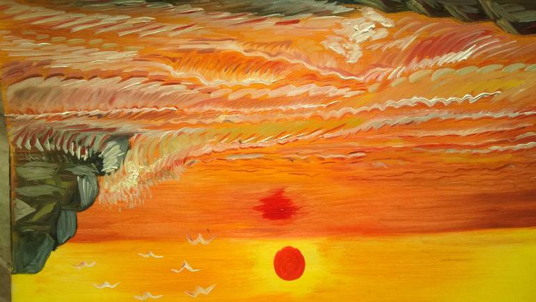 sunrise Painting by sudipta de | Saatchi Art