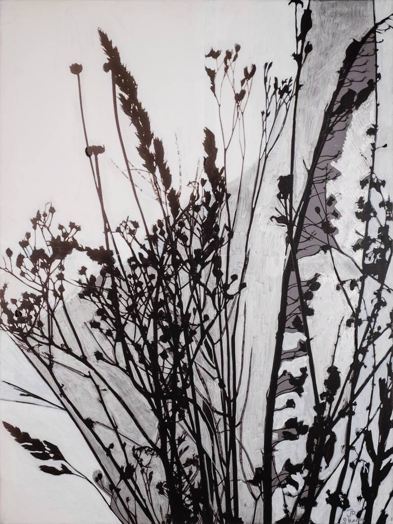 Seedheads Painting by Jo Sharpe | Saatchi Art
