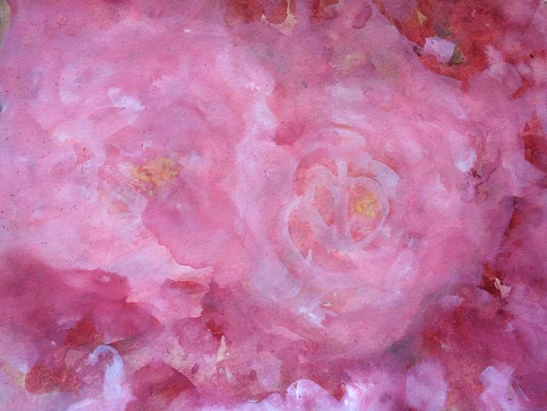 Rose de L Arborete IV Painting by Aase Birkhaug Ica | Saatchi Art