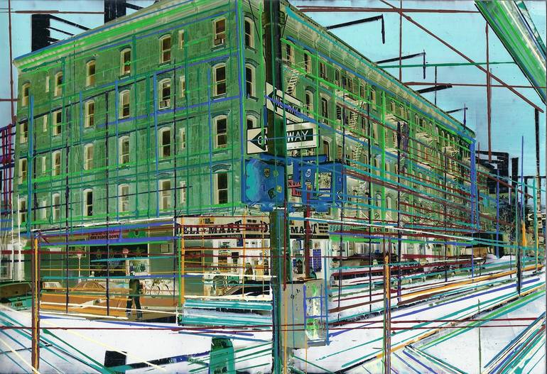 New York, One Way Painting by Frank Coldewey | Saatchi Art