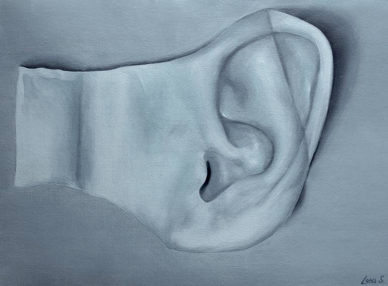 Ear Painting by Lena Sheridan | Saatchi Art