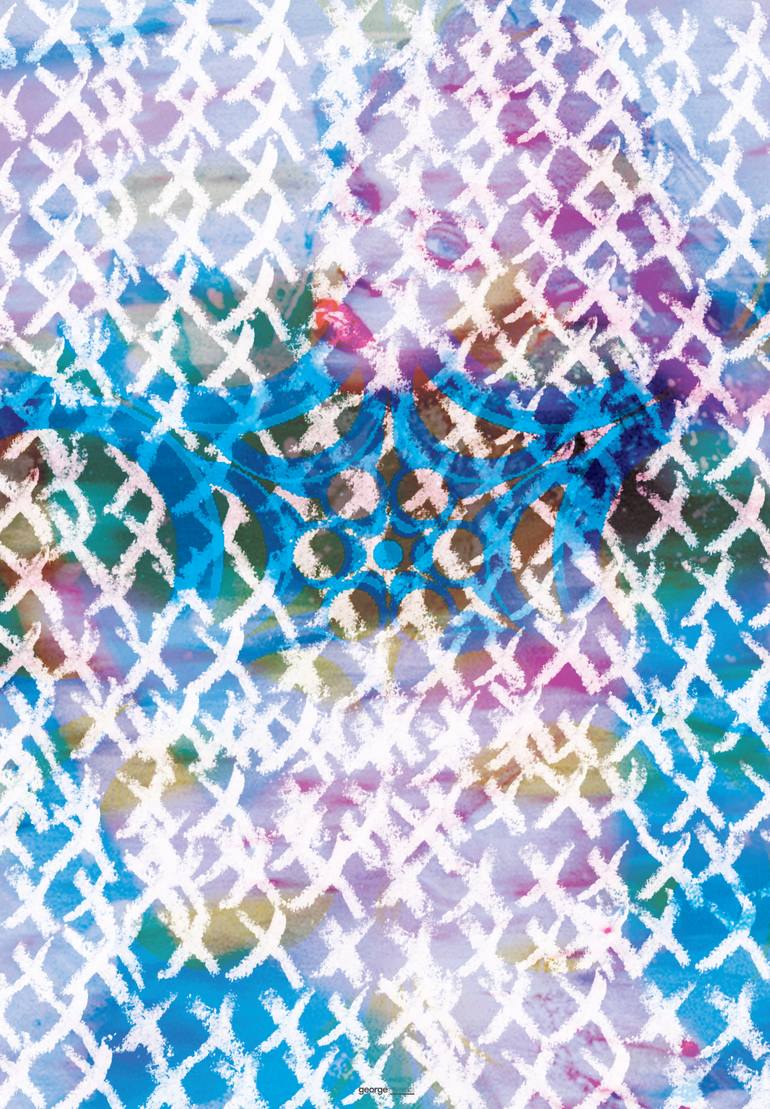 Behind the curtain Drawing by George James | Saatchi Art