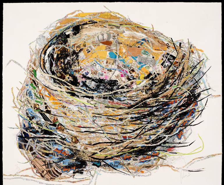 Lucky Guy Collage by kate rivers | Saatchi Art