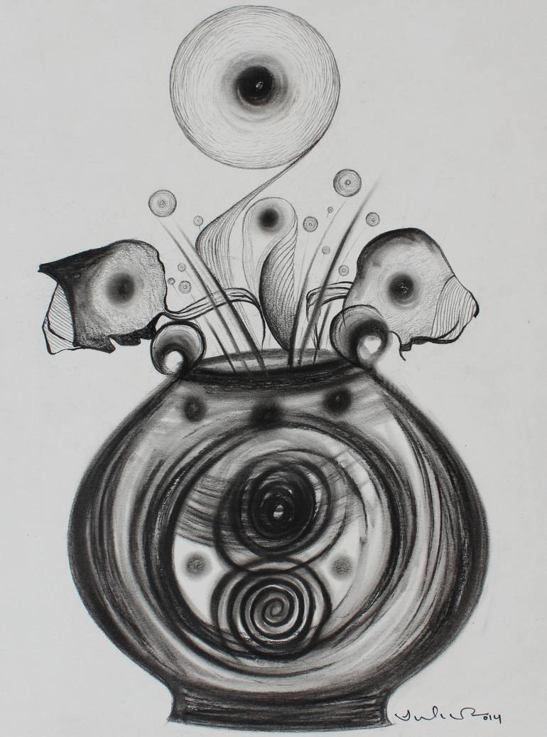 A kalash Drawing by Dr Sandeep Kumar Meghwal | Saatchi Art