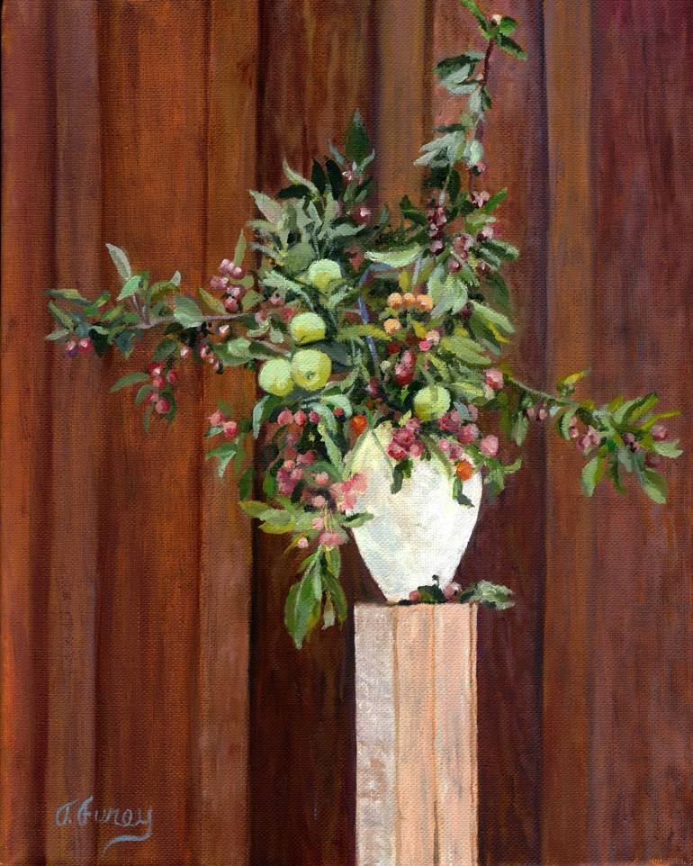 Modern Floral II Painting by Tom Furey | Saatchi Art