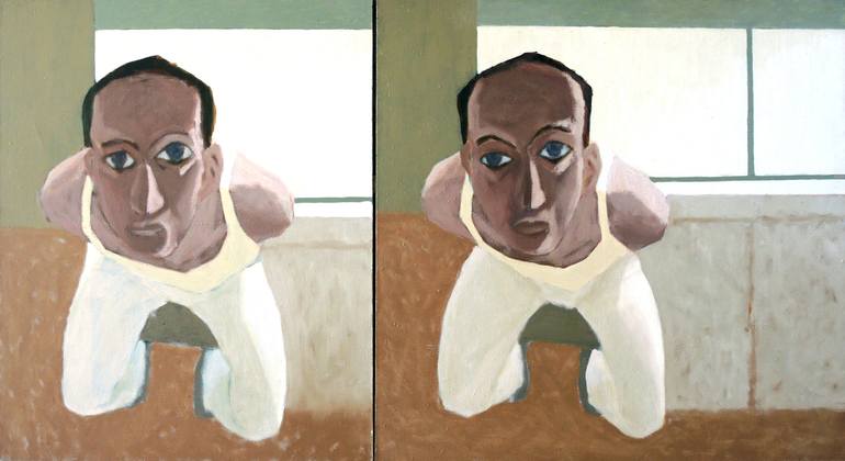 Self-portrait - Multiplication Painting by Adam Sokolowski | Saatchi Art