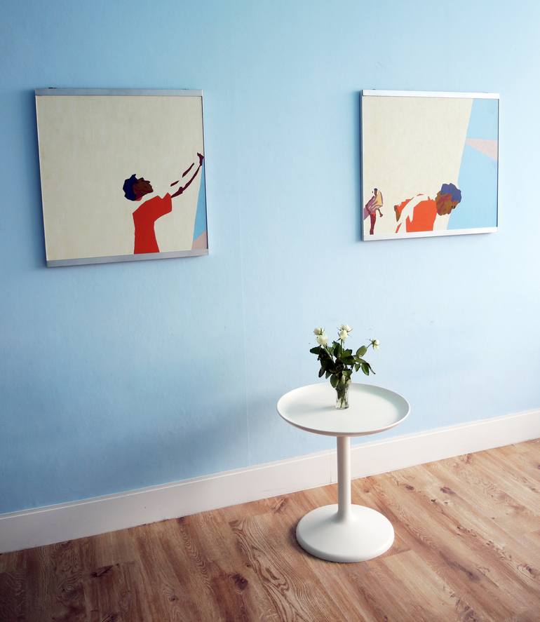 Self-portrait - Multiplication Painting by Adam Sokolowski | Saatchi Art