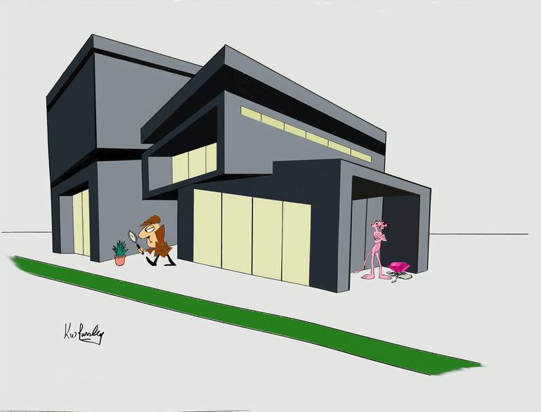 Catching a Thief Drawing by Ken Pursley | Saatchi Art