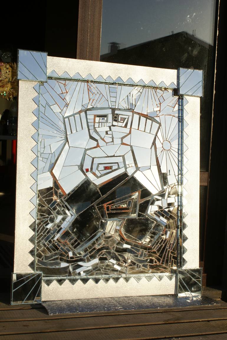 The painting of mirror mosaic Adam Collage by Igor GOR | Saatchi Art