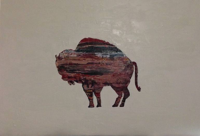 Buffalo Painting by Kalen Olson | Saatchi Art