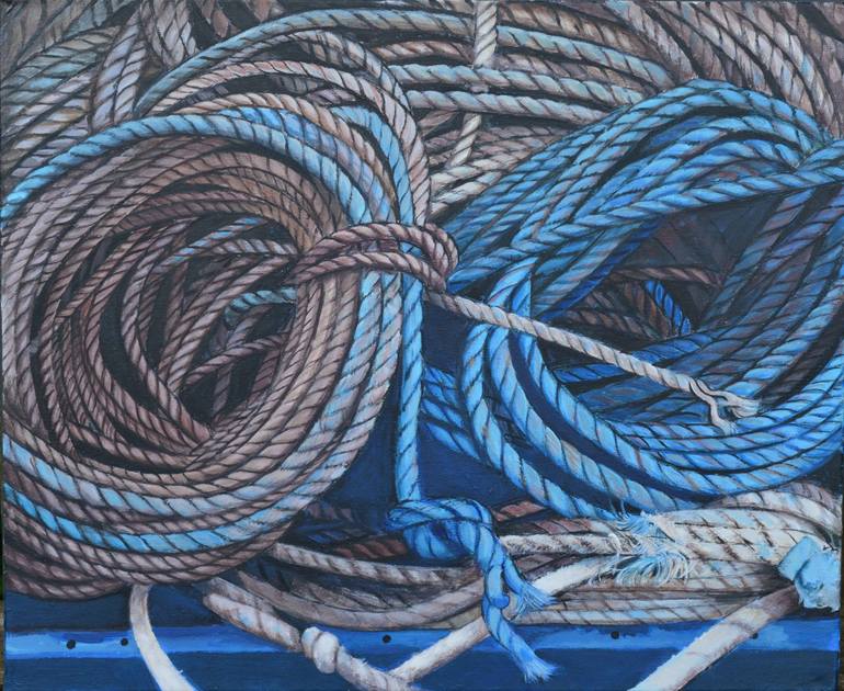 Hope Ropes Painting by Arthur Glendinning | Saatchi Art