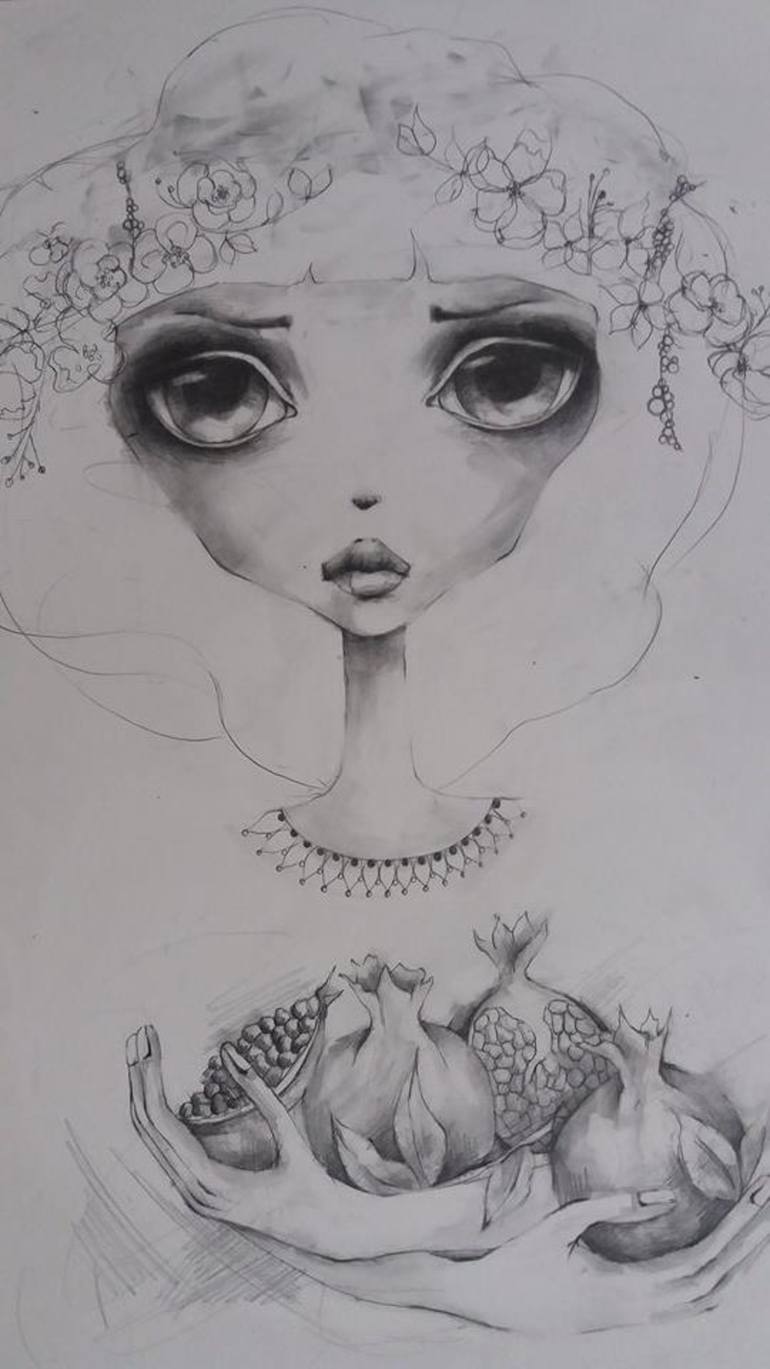 Persephone Drawing by S Par | Saatchi Art