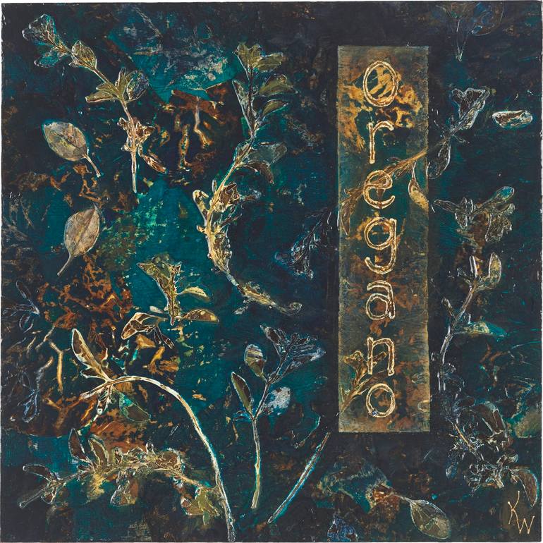 Spice It Up! - Oregano Painting by Kim Walker | Saatchi Art
