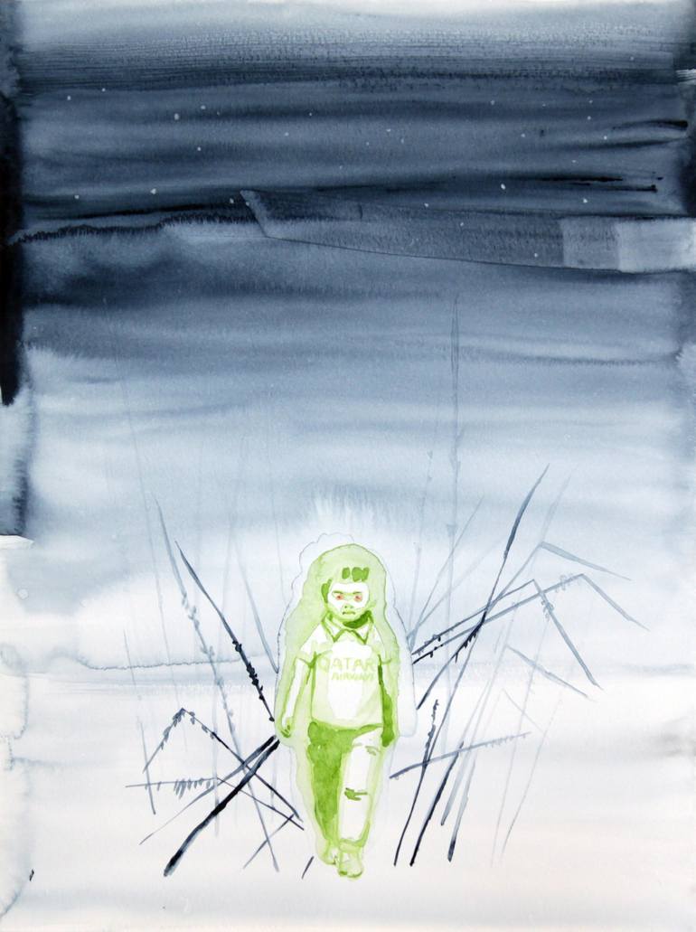 Night Shot Painting by Katalin Tesch | Saatchi Art