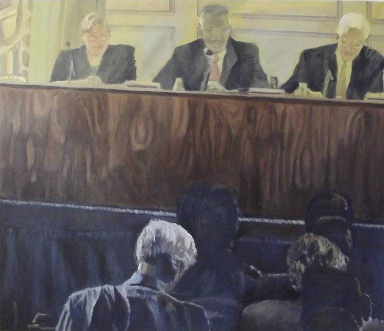 Judging And Judged Painting by Charles Wesley | Saatchi Art