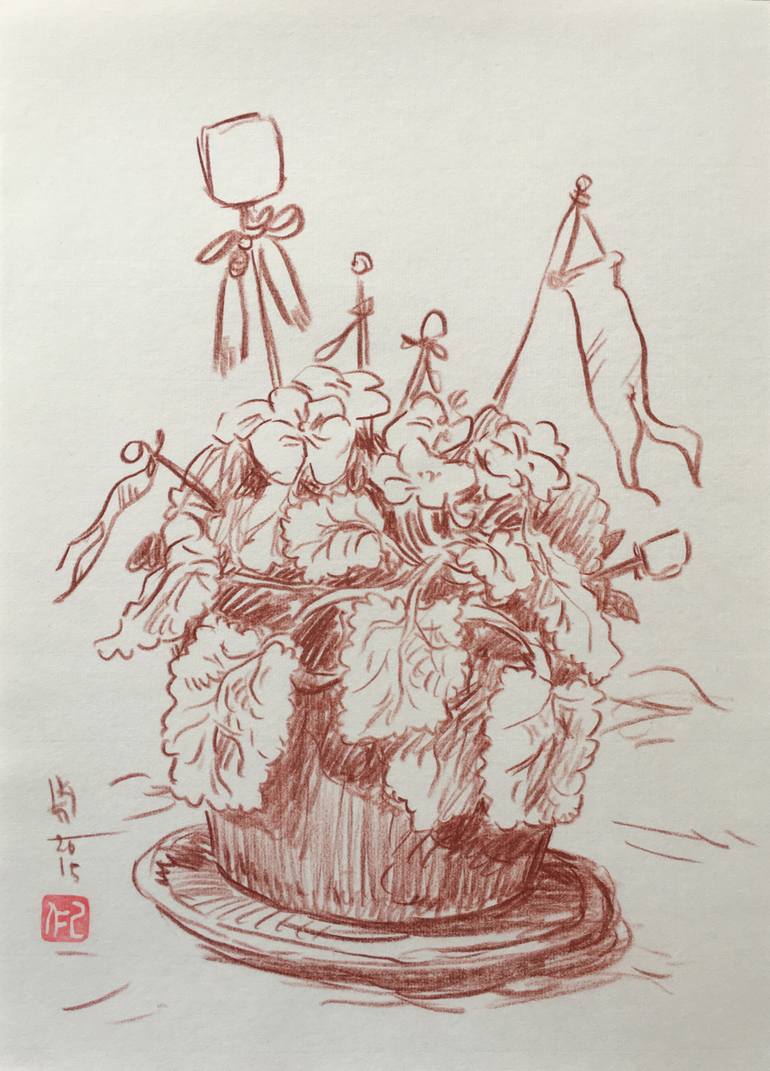 Flovers Drawing by Nikolay Petkov | Saatchi Art