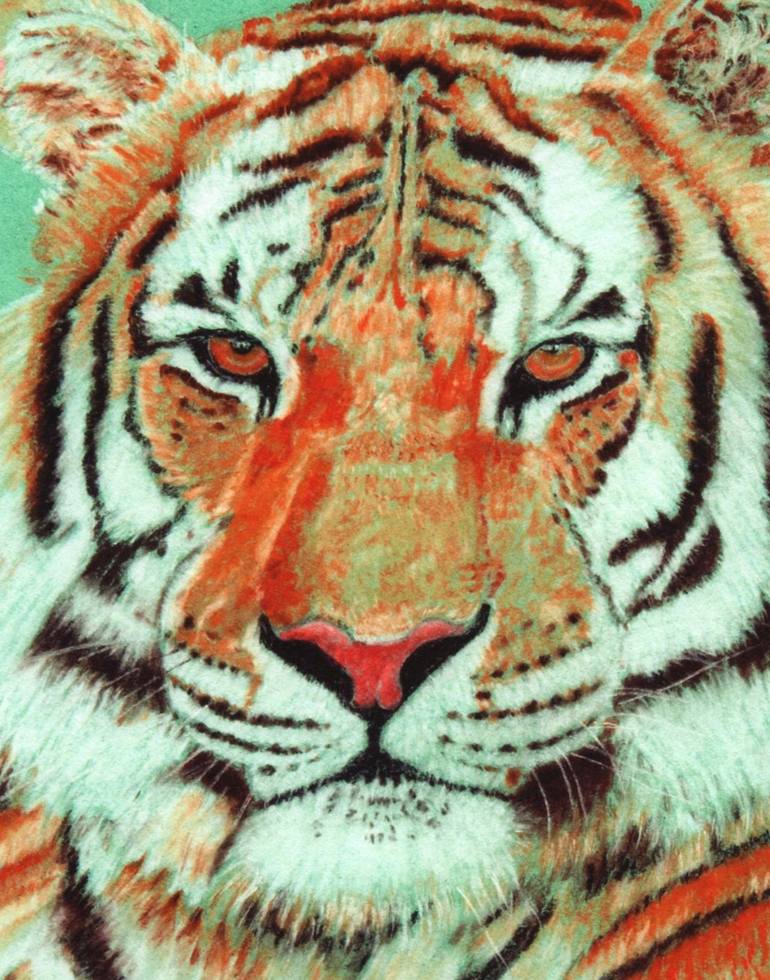 Tiger Limited Edition Print 1 of 50 Printmaking by Jennifer Isaac ...