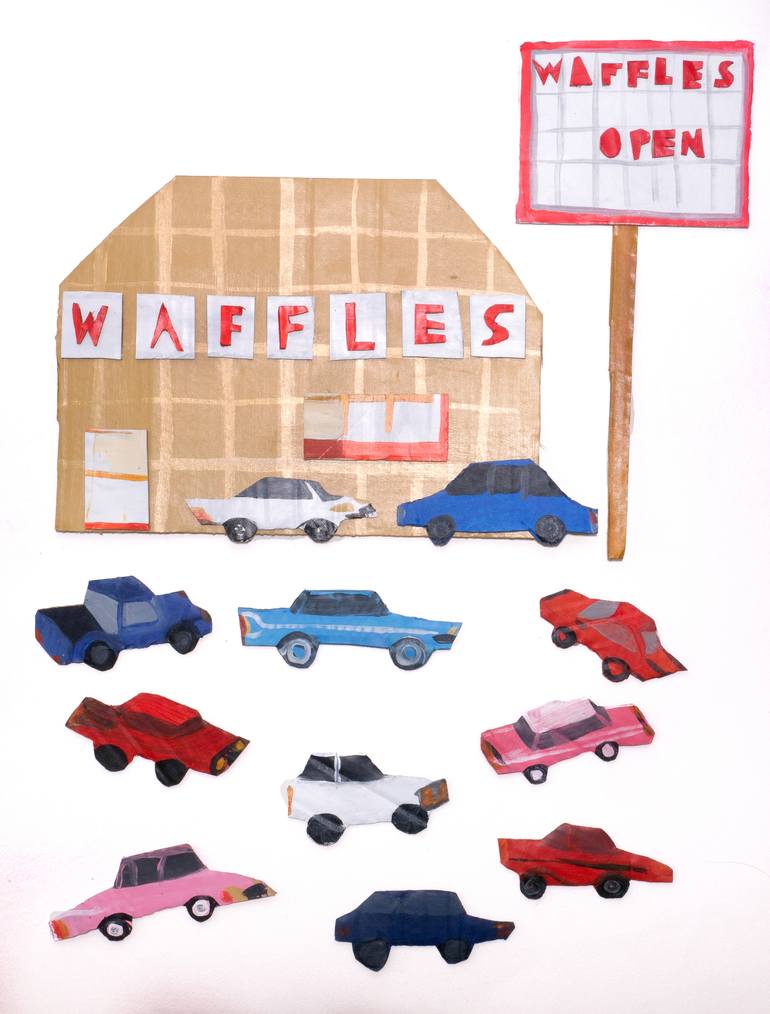 Waffle House Collage by Lucille Moore | Saatchi Art