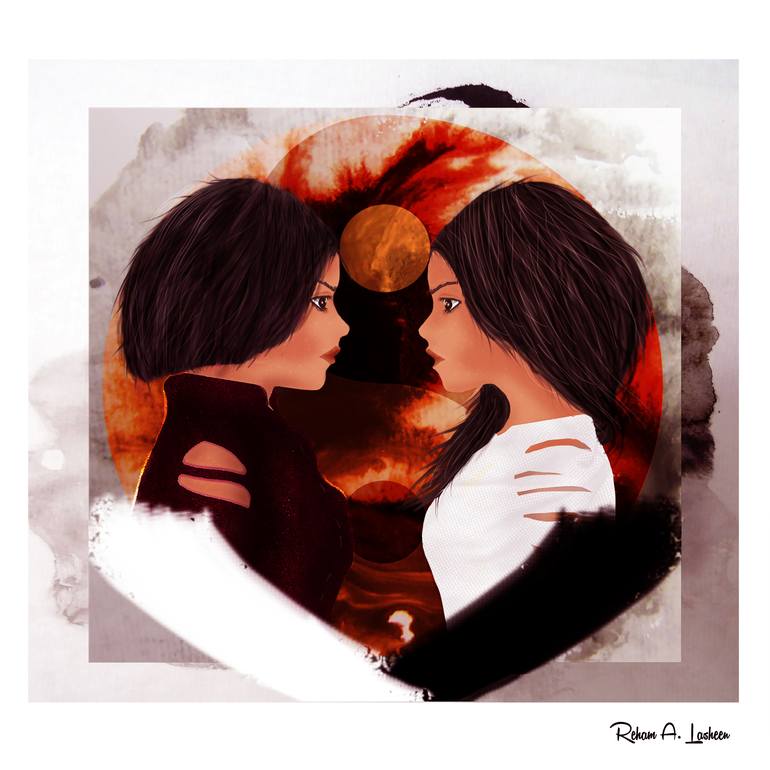 Your kind of yin , Your kind of yang. Drawing by Reham Lasheen ...