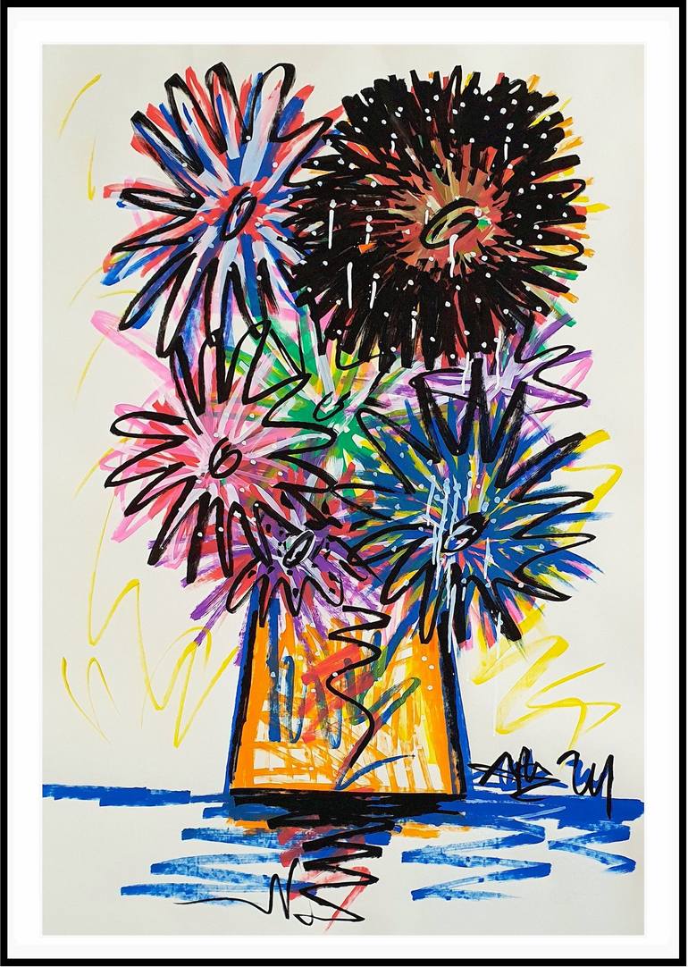 Flower Crawl Drawing by Mister Artsy Graffiti Streetart Amsterdam ...