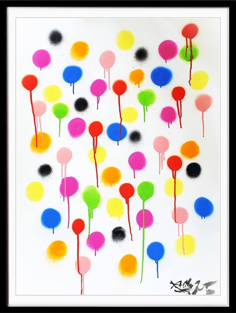 Dots and Strips (set) Painting by Mister Artsy Graffiti Street Art ...