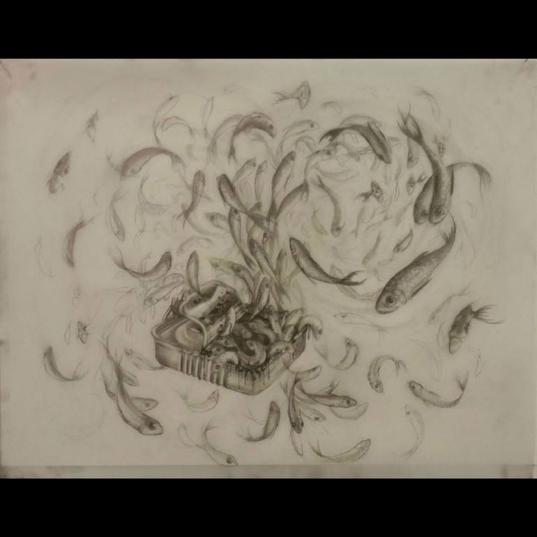 The Winning Numbers Drawing by Devan Horton | Saatchi Art