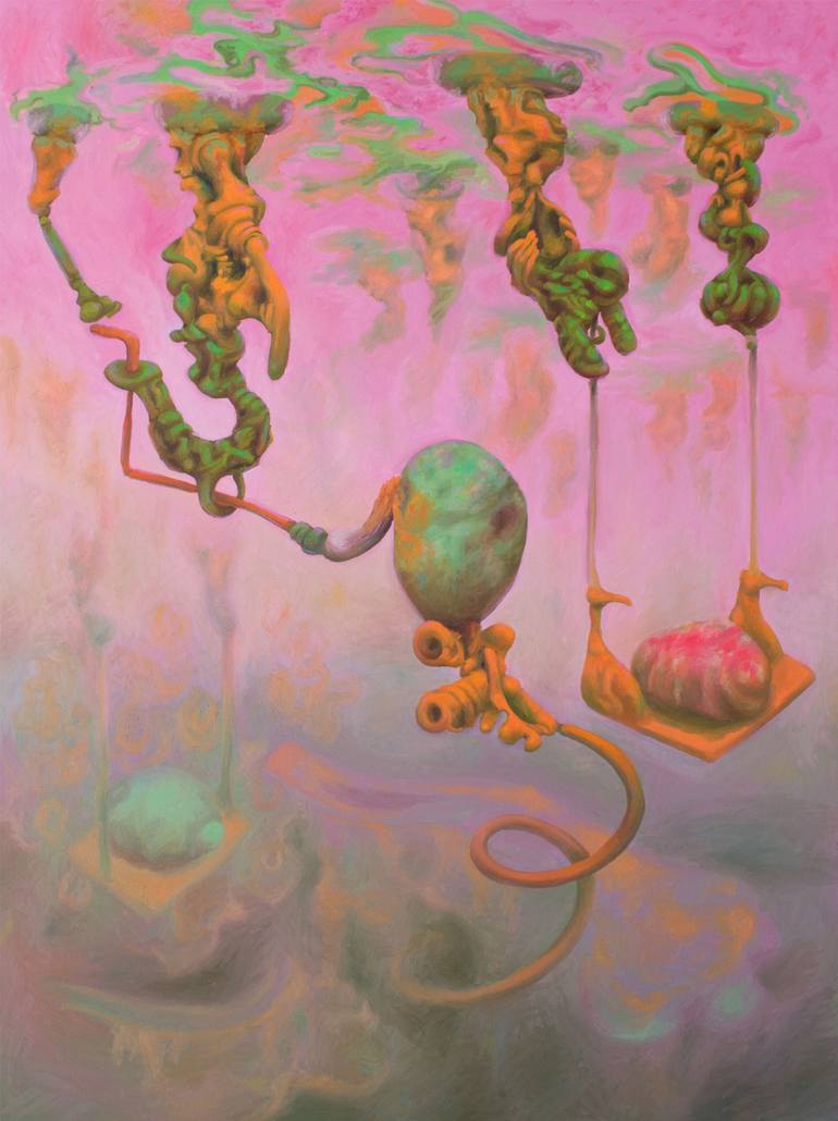 Heredity: crux, medium, signature Painting by Chris Boyko | Saatchi Art