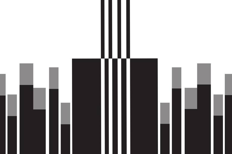 A City Divided Drawing by Priscilla Ortiz | Saatchi Art